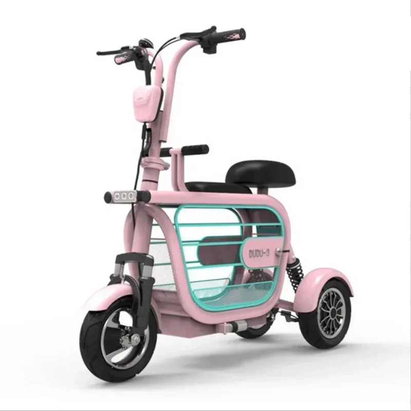 Toodi-Three-Wheel-Electric-Mini-Scooter-Tricycle-with-Roof-for-Adult ...