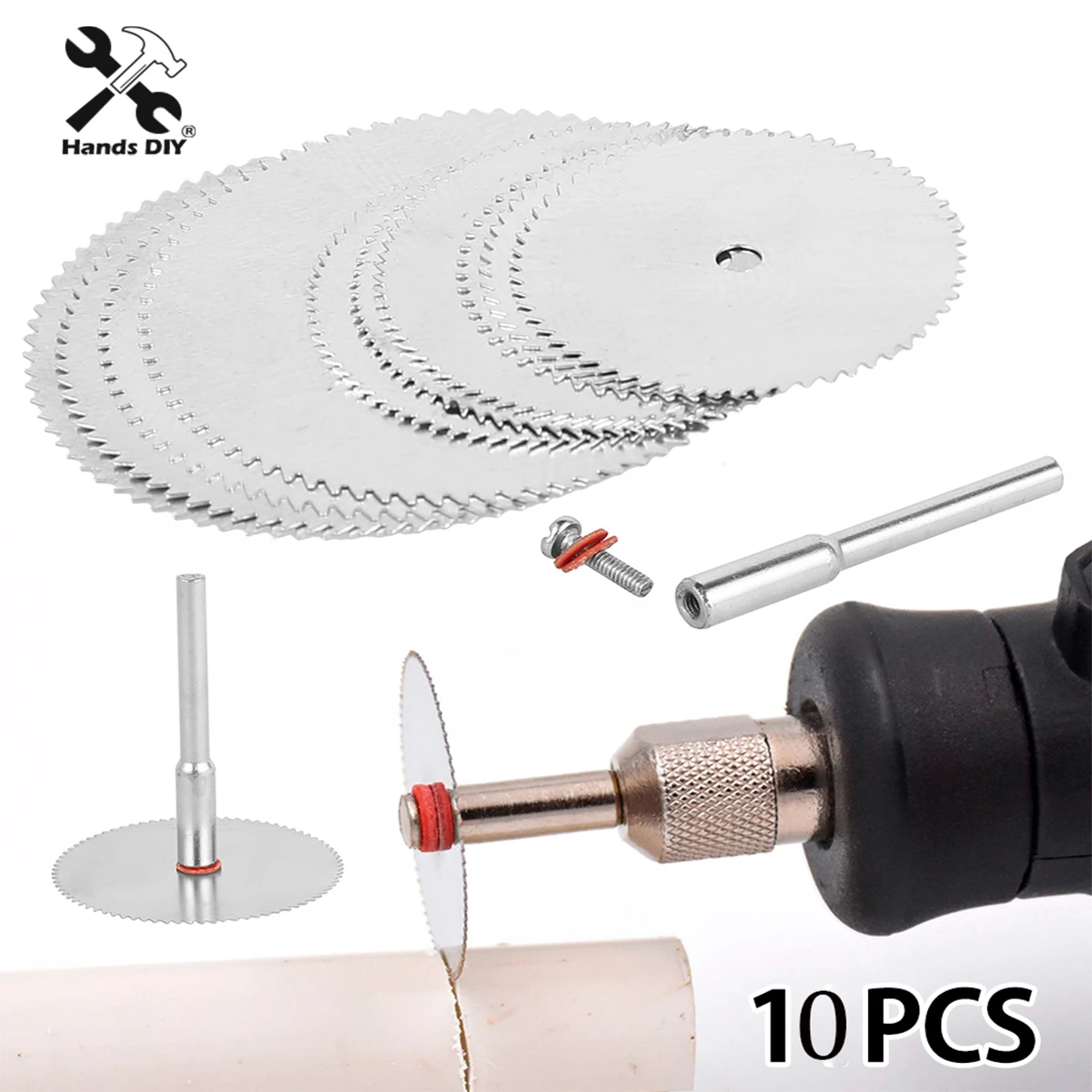 10pcs Mini Circular Saw Blade Electric Grinding Cutting Disc Rotary ...