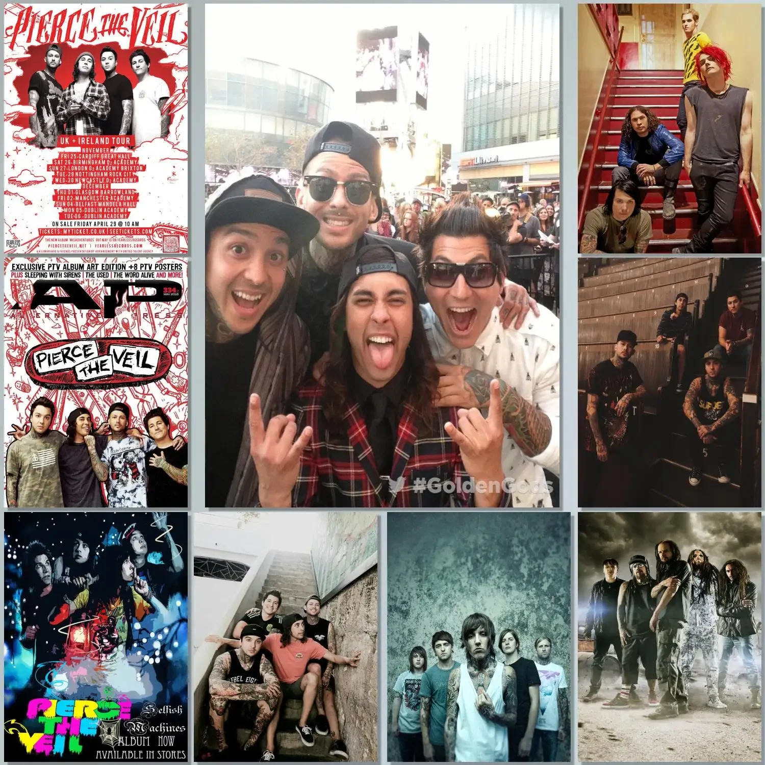 Singer-pierce-the-veil-Painting-24x36-Wall-Art-Canvas-Posters-room ...