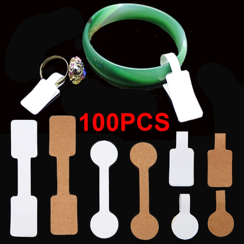 100pc-lot-Jewelry-Price-Tags-Stickers-Blank-Paper-Brand-Labels-Ring ...