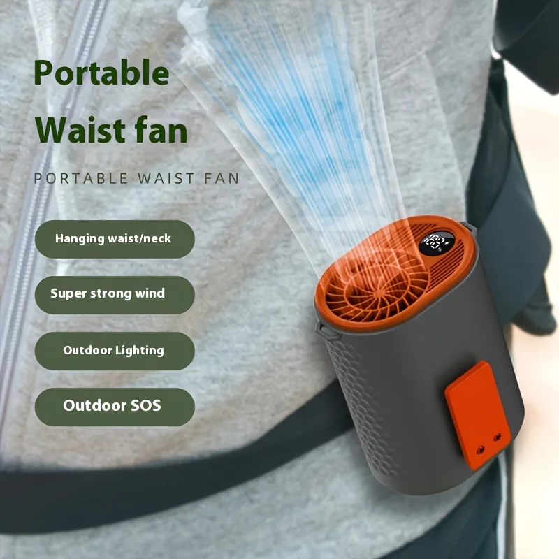 Outdoor cooling device: 16000 RPM Storm class waist fan, 3000mAh ultra ...