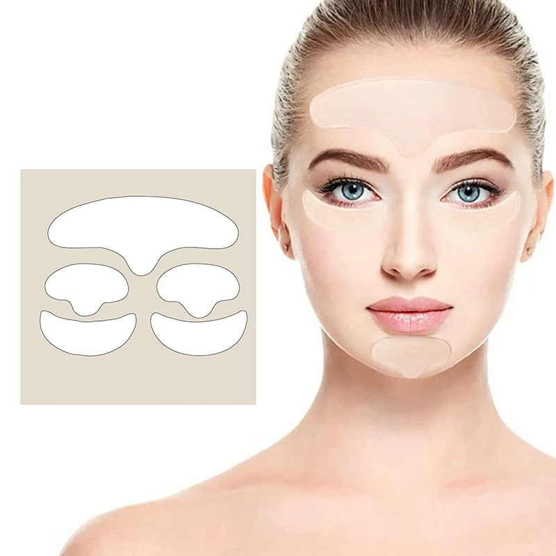 Anti Wrinkle Stickers Forehead Patch Women Reusable Silicone Forehead ...