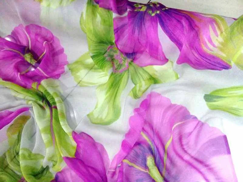 Tela-de-seda-100-con-estampado-de-hojas-de-loto-para-mujer-tejido-de ...