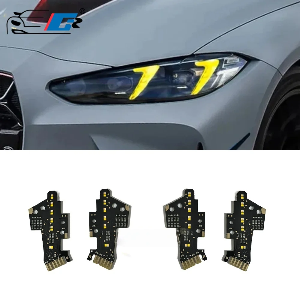 New Fashion Yellow DRL Boards For 2024 2025 BMW G80 G82 LCI M3 M4 4 ...