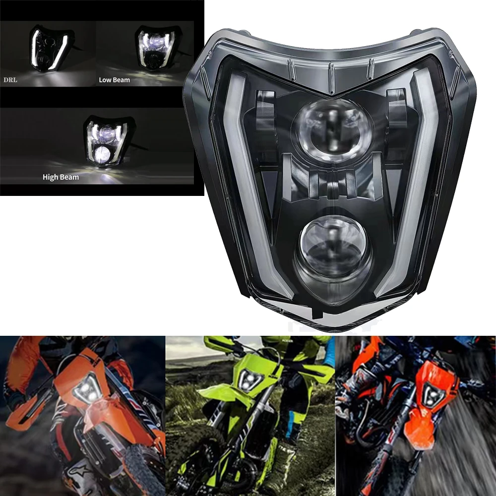 Projector Headlight In Bike