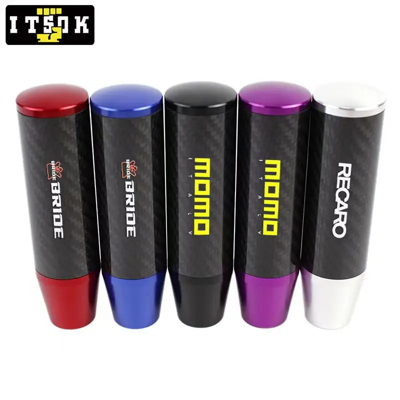 13cm-Real-Carbon-Fiber-Gear-Shift-Knob-Universal-Racing-JDM-Shifter ...