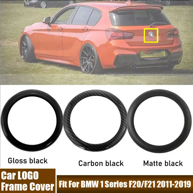 For-BMW-1-Series-F20-F21-2011-2019-Car-Rear-Badge-Ring-Logo-Frame-Cover ...