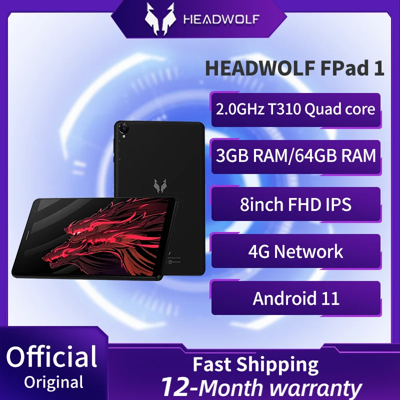 Headwolf Fpad1 Android 11 Tablet 8 Inch 3gb Ram 64gb Rom 4g Lte Phone Call Tablet Pc 800*1280 ...