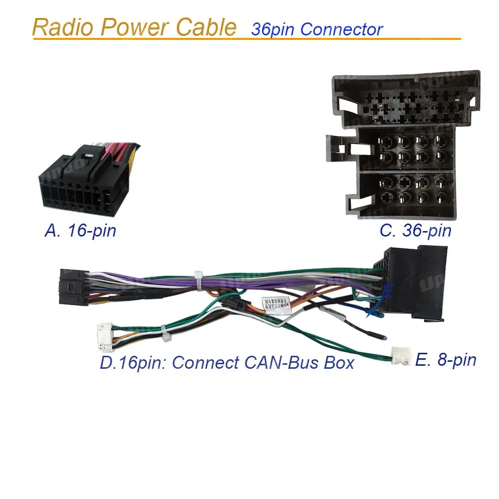 Car Radio Cable With CAN Bus Power Wiring Harness Connector, 53% OFF