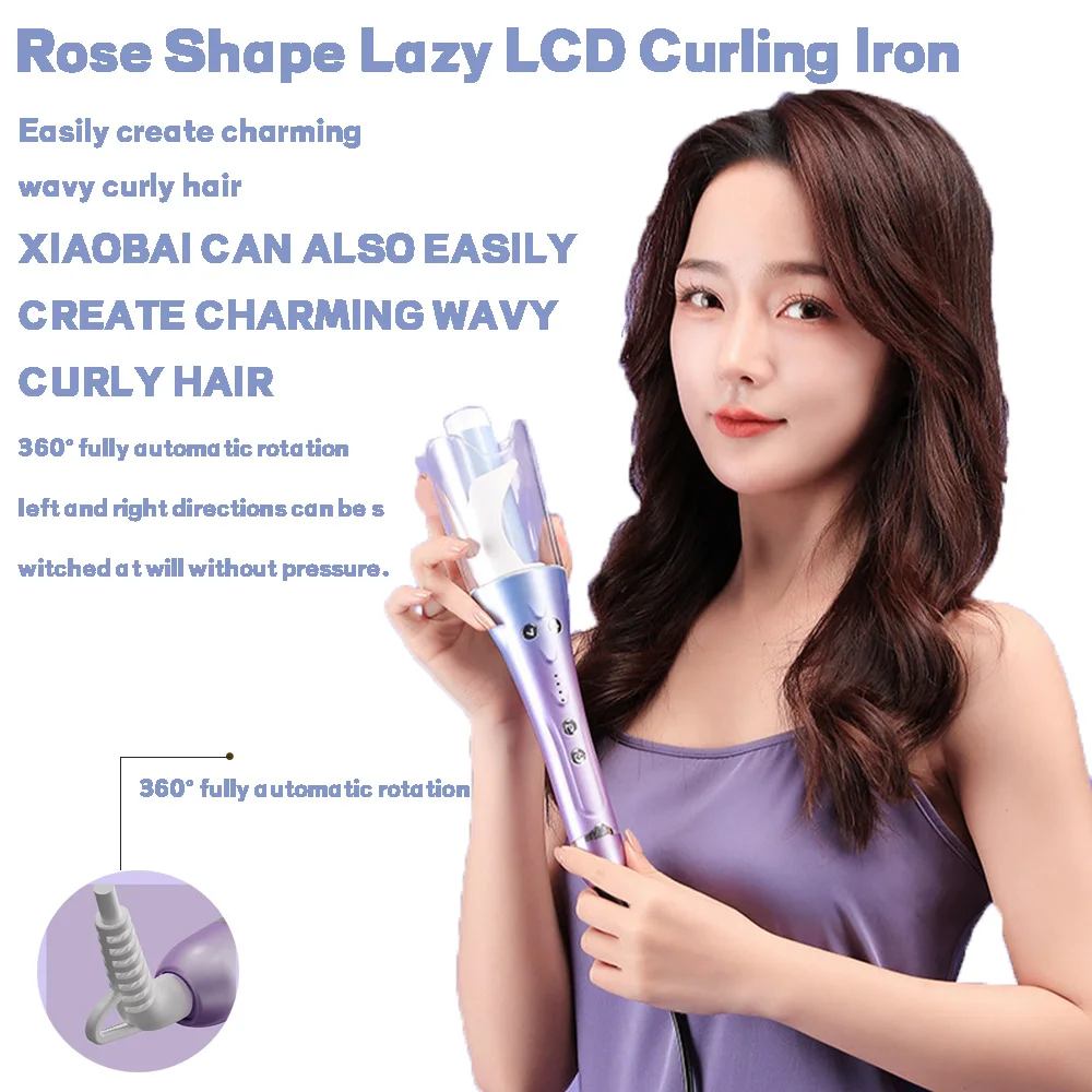 Hair Curlers Rollers Anti scald Automatic Curler Fully Spiral Curling ...