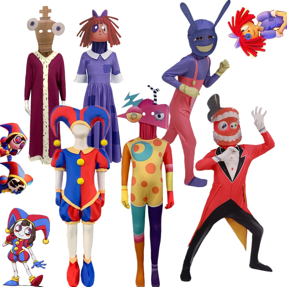 Kids-Amazing-Digital-Circus-Pomni-Cosplay-Costume-Womans-Sexy-Jumpsuit ...