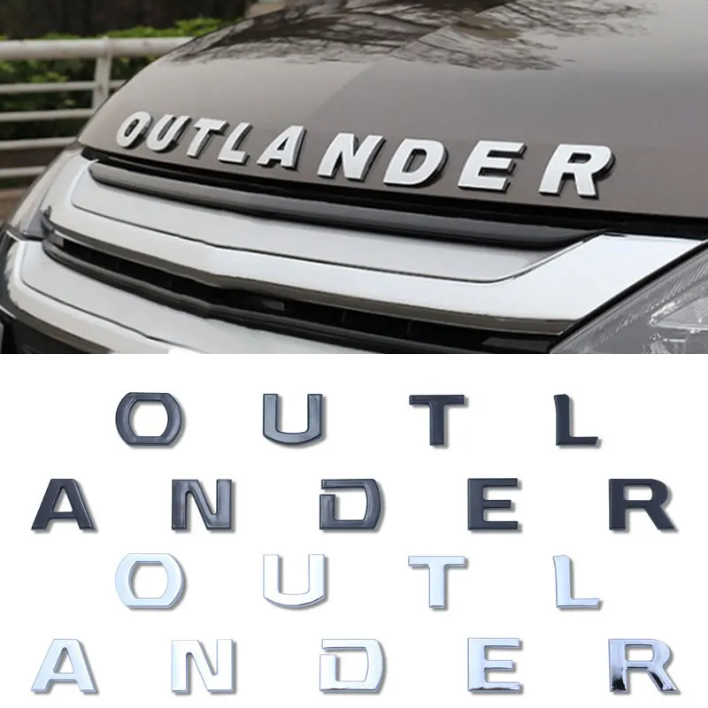 Car-Sticker-Front-Grille-Emblem-for-MITSUBISHI-OUTLANDER-hood-logo ...