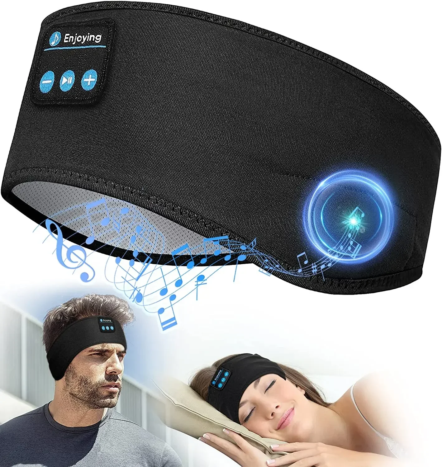 Sleep-Headphones-Bluetooth-Wireless-Sports-Headband-with-Ultra-Thin-HD ...