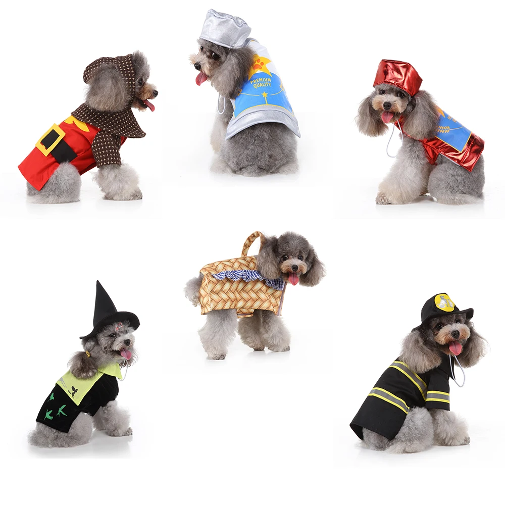 Halloween-Pet-Cosplay-Costume-Puppy-Funny-King-Outfits-with-Hat-Dogs ...