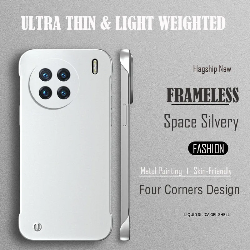 Ultra Thin Frameless Smooth Metal Surface Phone Case for Oneplus 11 (Blue)