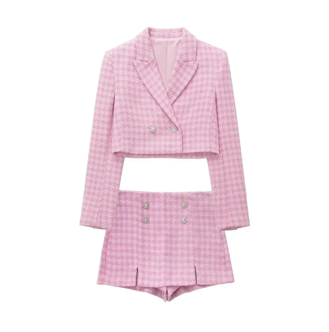 Women-Suits-with-Skirt-Sets-Fashion-Cropped-Casual-Blazer-Set-Woman-2 ...