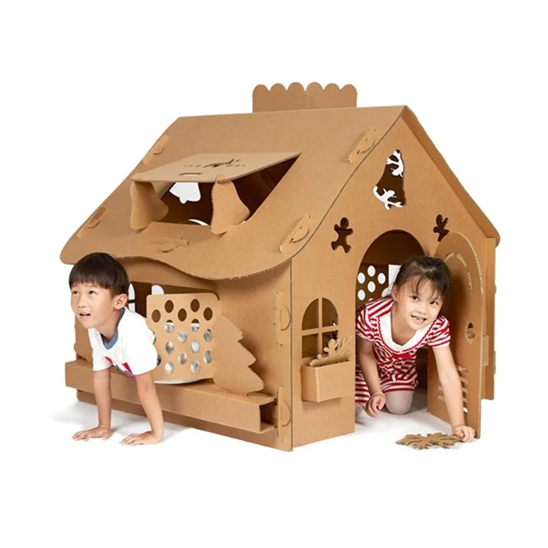 Cardboard House For Kids Diy