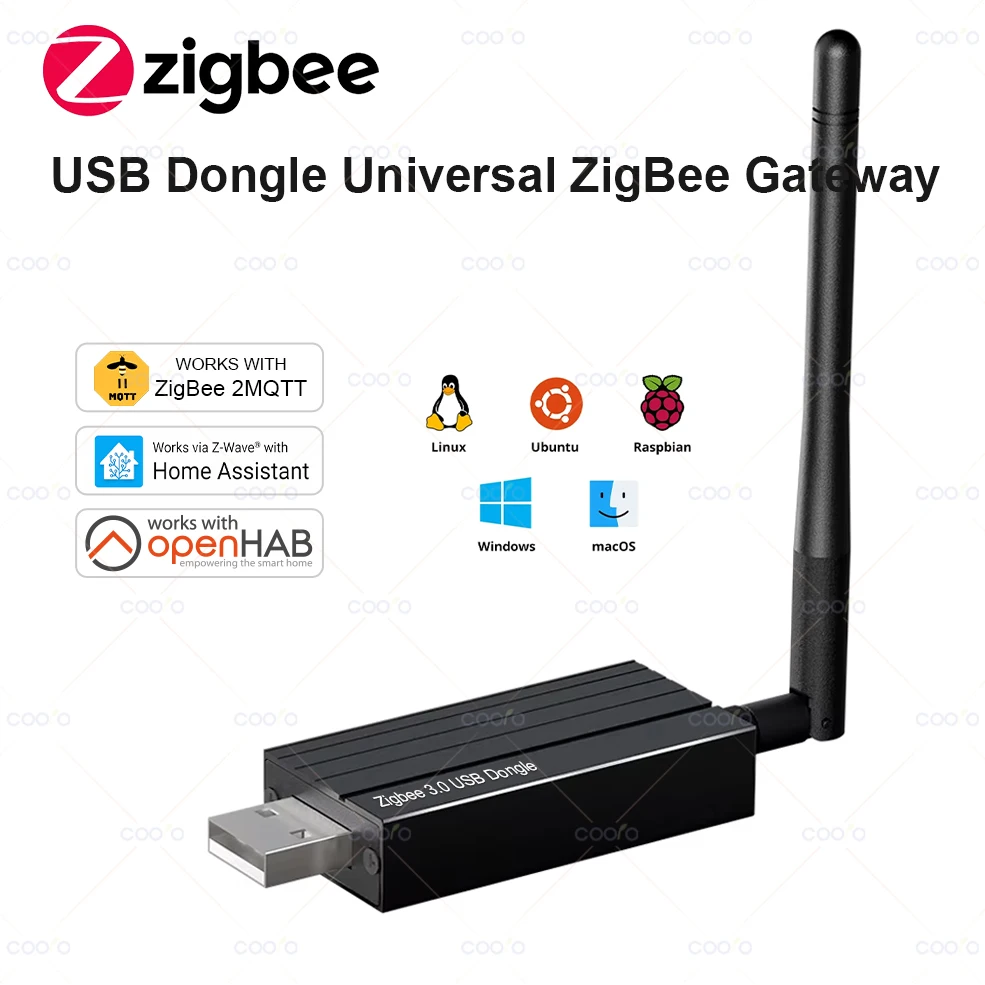 Zigbee 3.0 USB Dongle Plus Universal Zigbee Wireless Gateway Hub ...