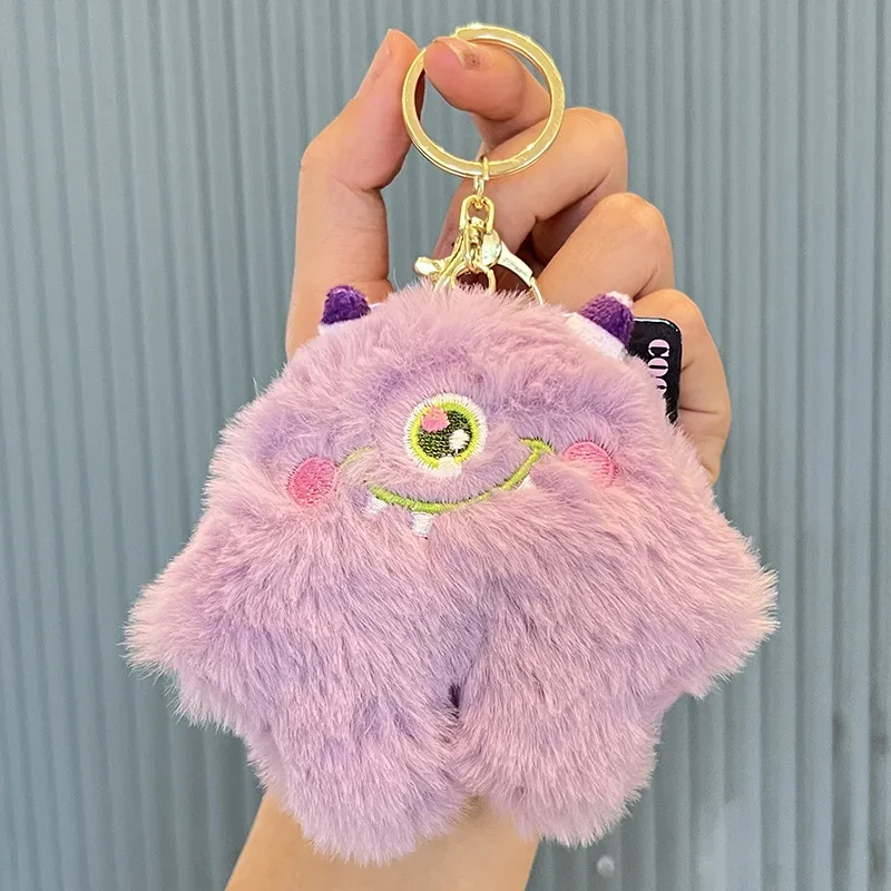 New-One-Eyed-Little-Monster-Plush-Keychain-Doll-Backpack-Hanging-Cute ...