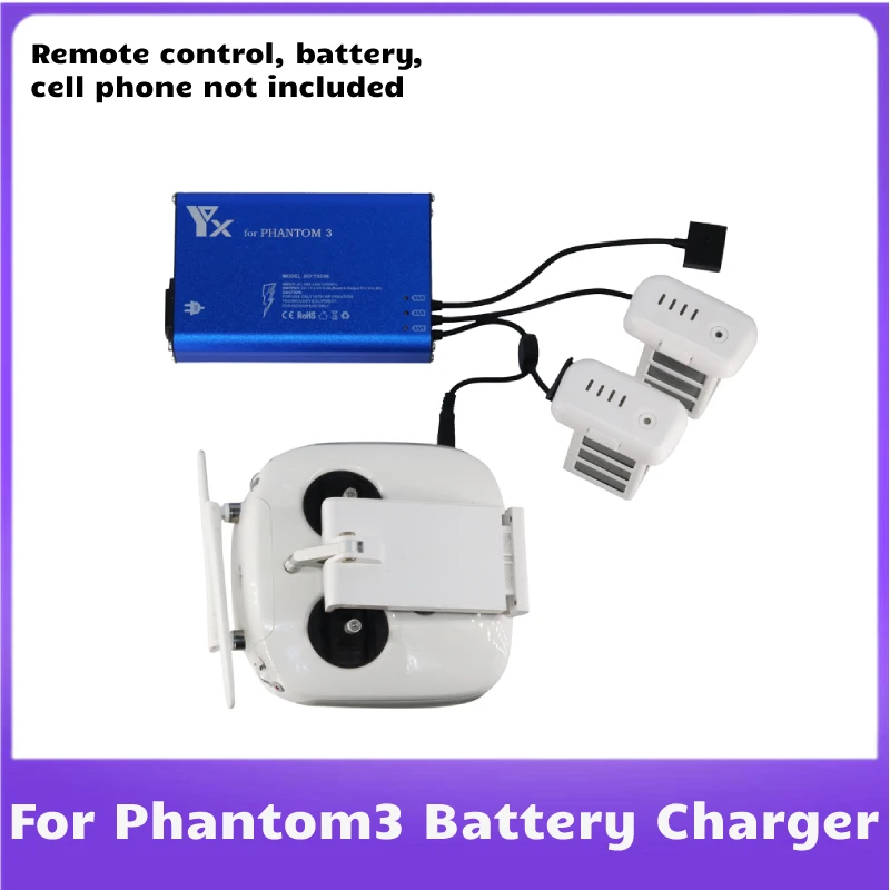 For Phantom 3a/3p/3se/3s Flight Battery Charger Remote Contraller 3 ...
