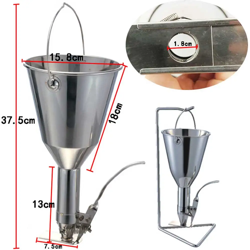 Manual-Control-Funnel-Stainless-Steel-Sugar-Funnel-Household-Kitchen ...
