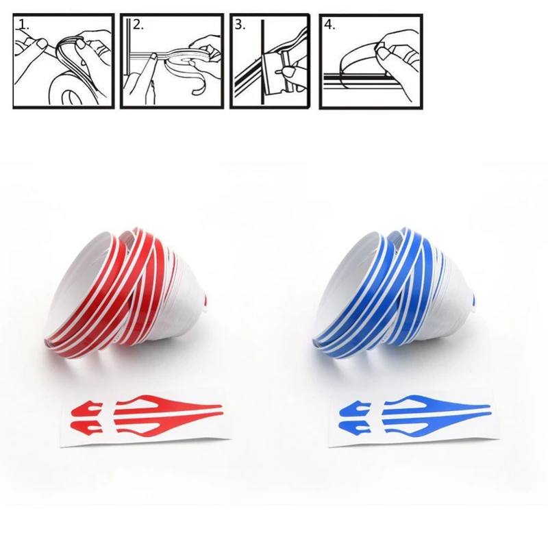 12mm Car Waistline Pull Flower Stripe Needle Stripe Streamline Double ...