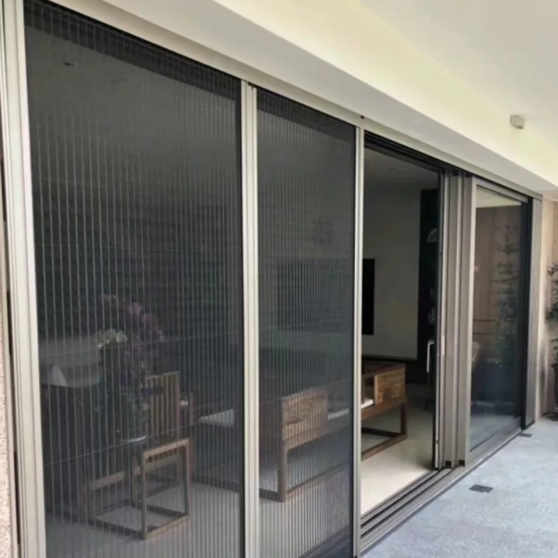 Custom-Removable-Aluminum-Frame-trackless-screen-door-Waterproof-Insect ...