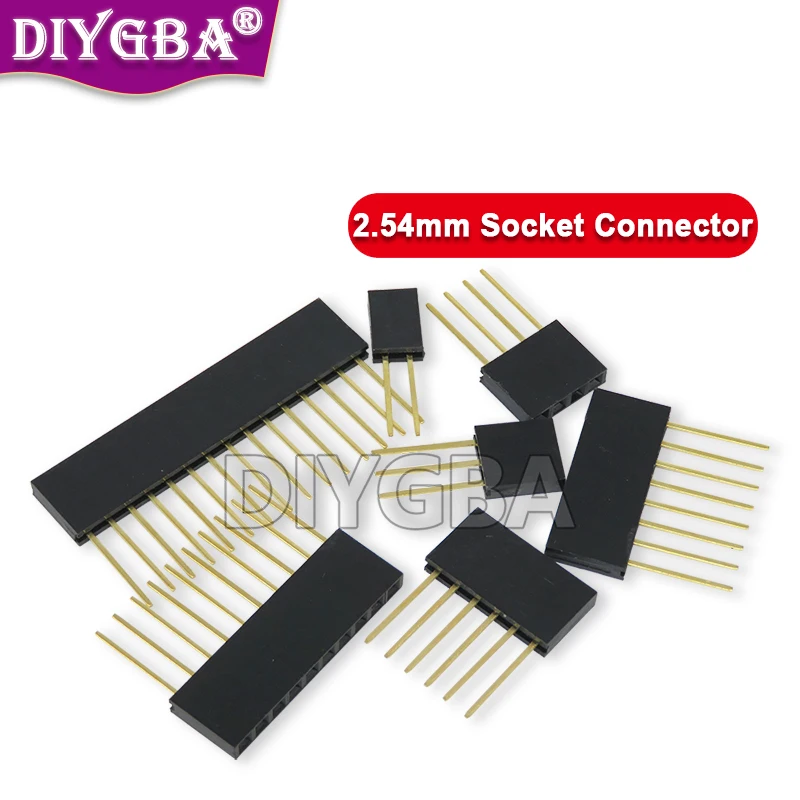 10PCS-Socket-Connector-2-54mm-Single-Row-Female-Long-Pins-11mm ...