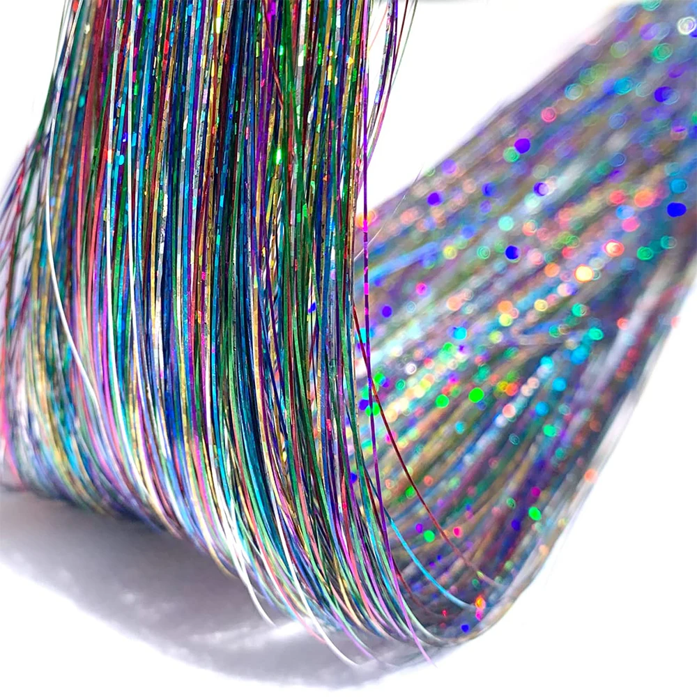 Colourful-Shiny-Threads-Glitter-Hair-Tinsel-Kit-Gold-Silk-HairGlitter ...
