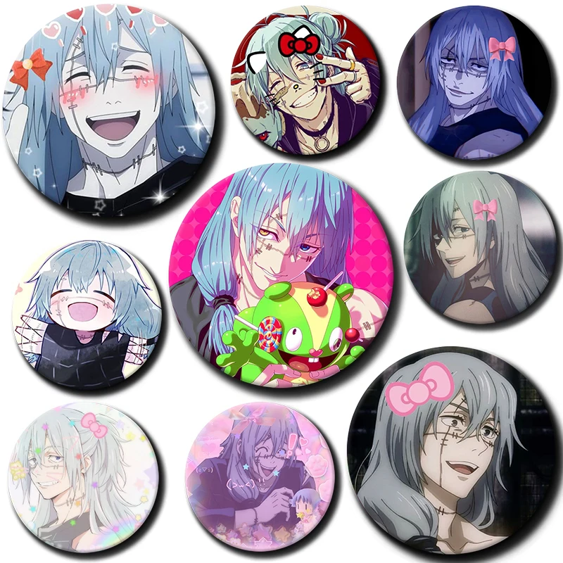 Mahito Anime Figure Badge Cartoon Comic Horror Brooches Handmade ...