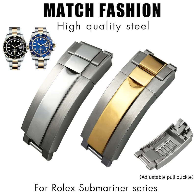 9mm-Glide-Lock-Deployment-Clasp-Stainless-Steel-Folding-Buckle-for ...
