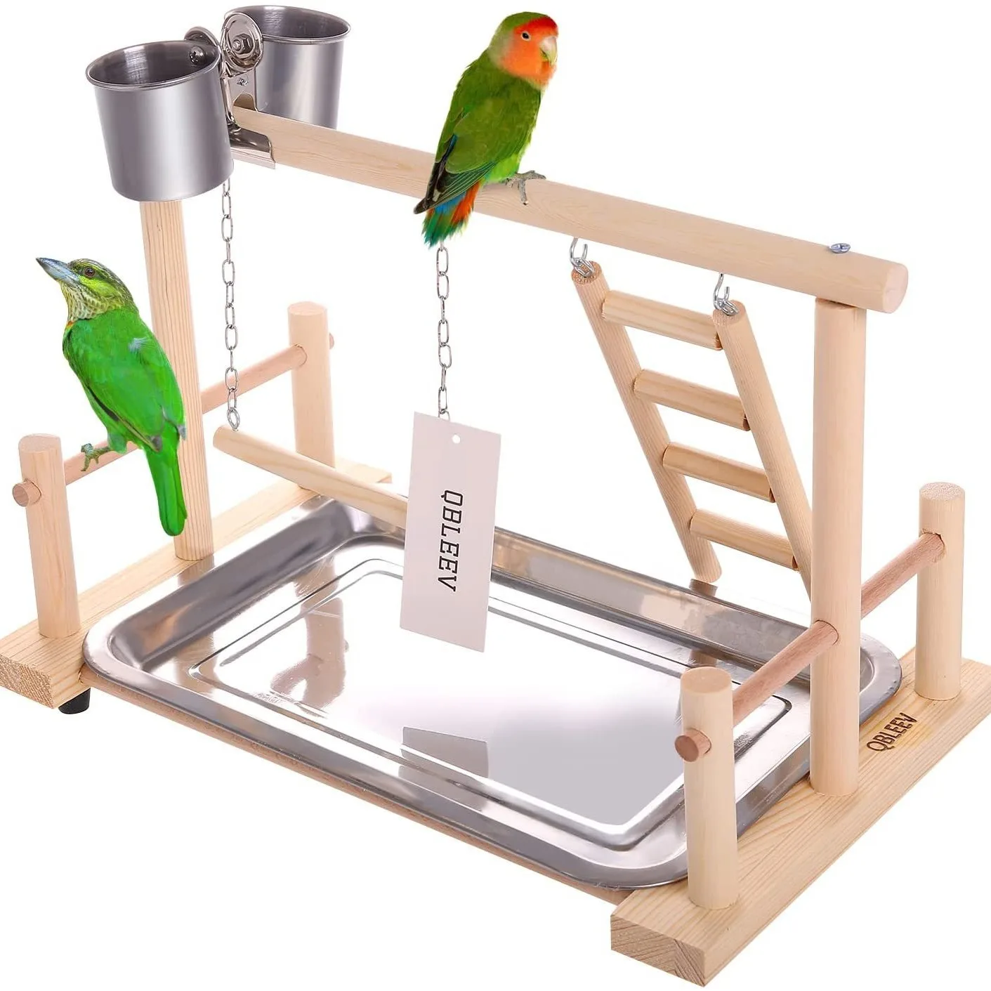Solid-wood-parrot-stand-bird-training-stand-toy-supplies-desktop ...