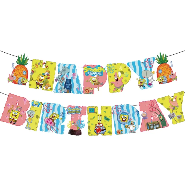 Spongebob Birthday Banner