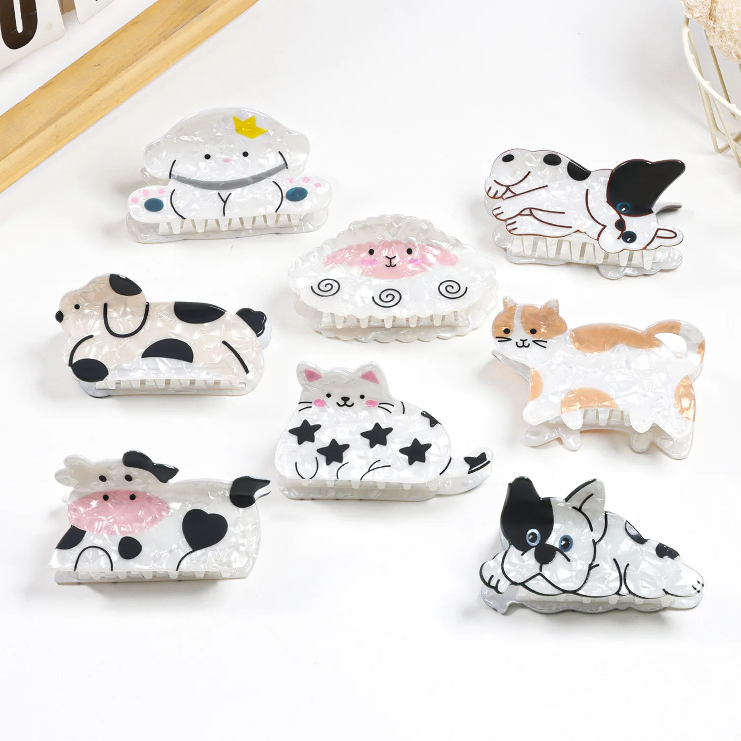 1PC Autumn Winter Cute Little Dog Cat Hair Clip Jewelry Headpiece ...