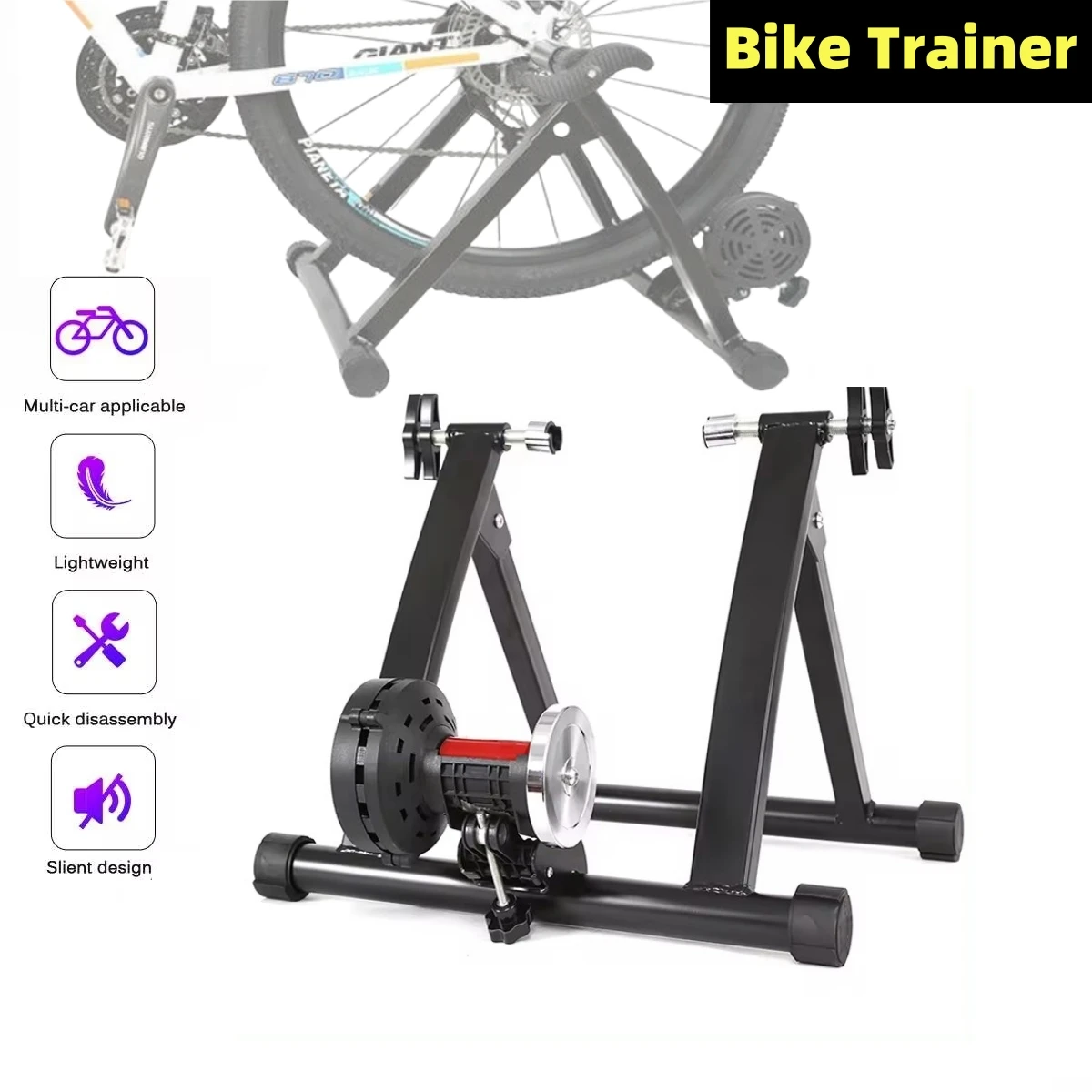 Indoor-Riding-Exercise-Bike-Trainer-Home-Training-Magnetic-Resistance ...