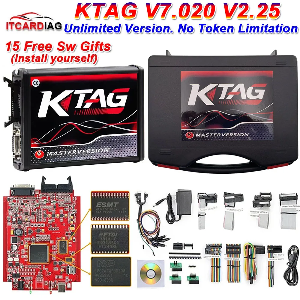 Ktag-ecu-programmer-2024-KTAG-V7-020-V2-25-Red-PCB-Red-European-ECU ...