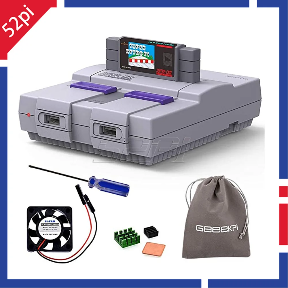 52Pi-Retroflag-Original-SUPERPi-CASE-U-NESPi-Case-Kit-with-Optional-Game-Controller-for ...