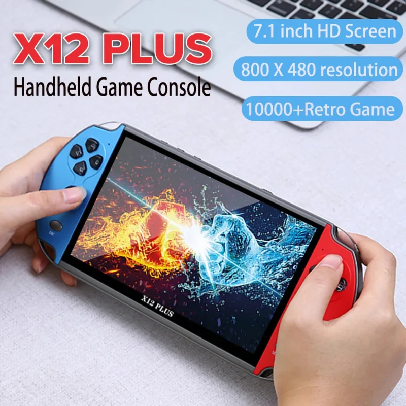 X12 Plus Handheld Game Console X7 X7 Plus 7.1/5.1/4.3 Inch HD Screen ...
