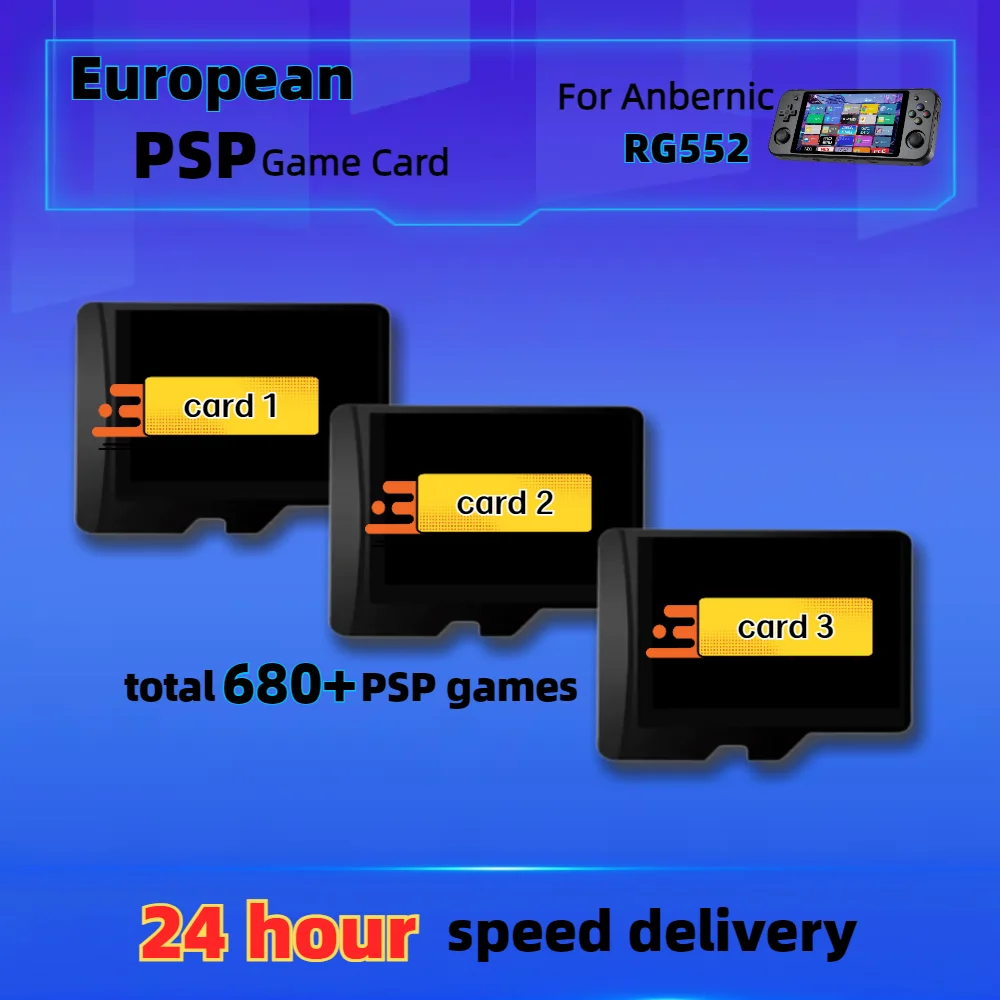 PSP-Game-Card-For-ANBERNIC-RG552-TF-Memory-European-Version-All ...
