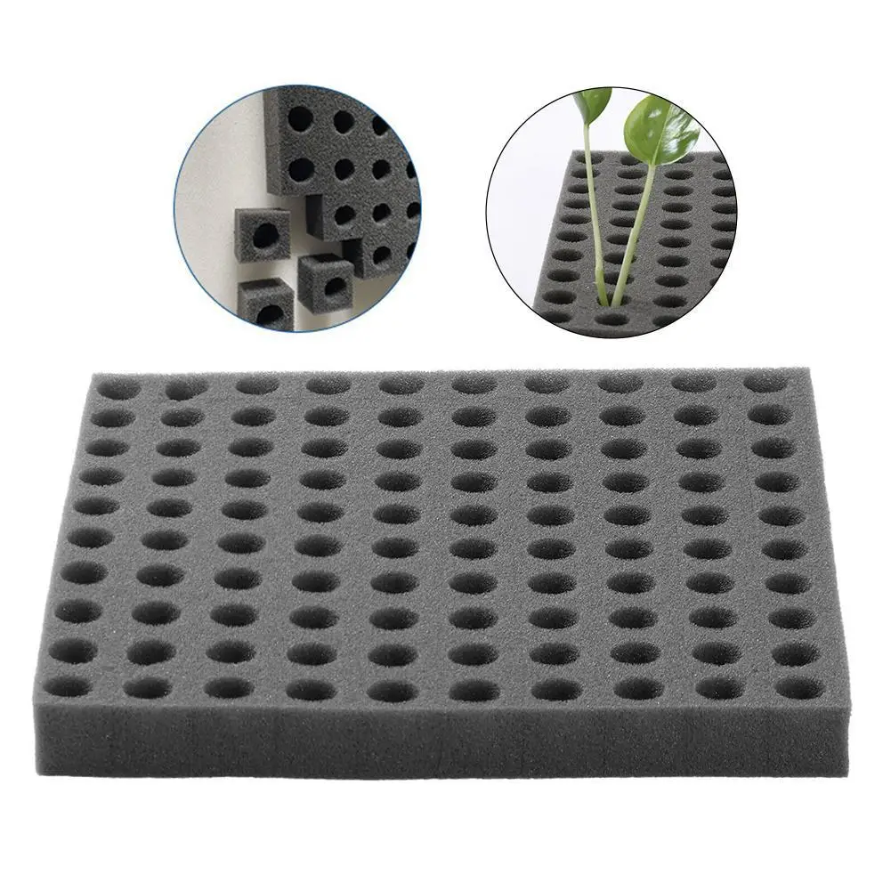 100pcs-Slot-Foam-Hole-Sponge-Hydroponic-Seedling-Cultivation-Vegetable ...