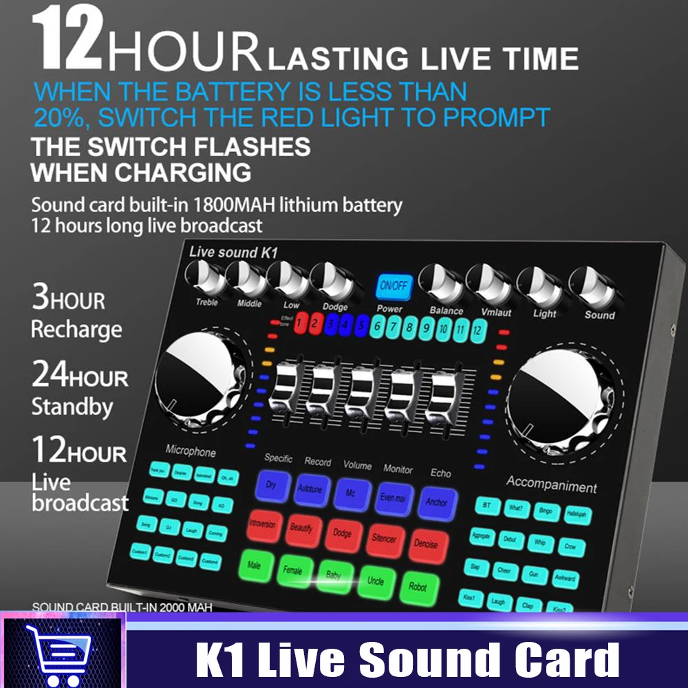 MH-K1-Live-Sound-Card-Portable-Bluetooth-compatible-Professional-Adjustable-Audio-Mixer-for ...