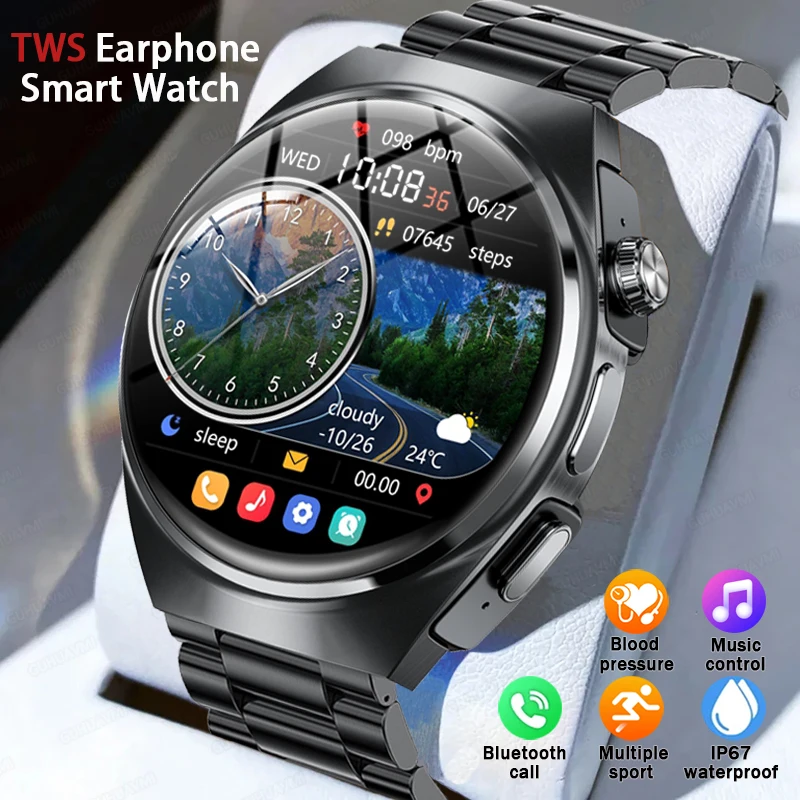 For-Xiaomi-New-2-in-1-Smart-Watch-With-Earbuds-Smartwatch-TWS-Bluetooth ...