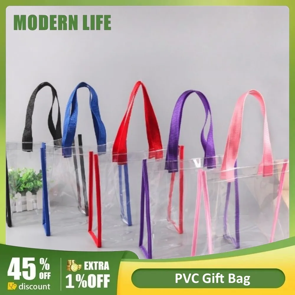 Clear-Gift-Tote-Bags-Pvc-Gift-Bag-Wedding-Favour-For-Guests-Packaging ...