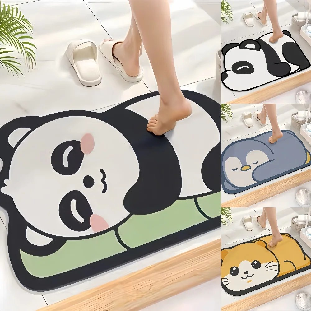 2024-New-Cartoon-Diatom-Super-Absorbent-Bathroom-Mat-Anti-Slip-Mud ...