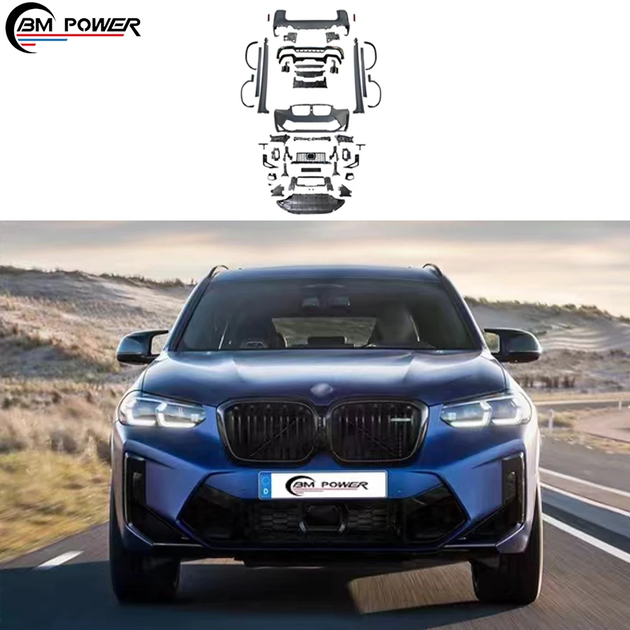 2023 X3 G01 LCI UPGRADE TO F97 X3M LCI BUMPERS FENDER REAR DIFFUSER ...