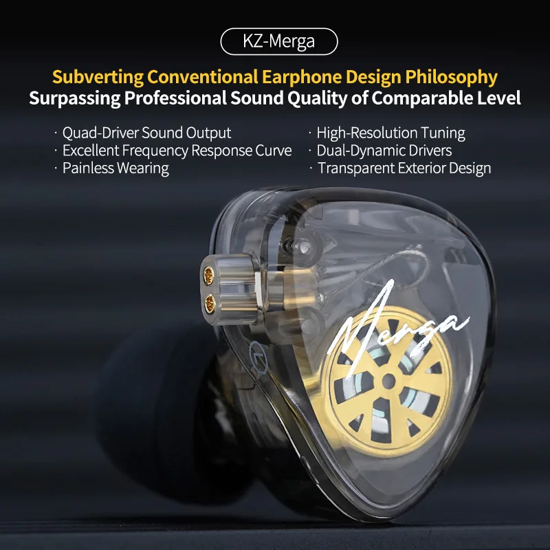 KZ-Merga-HIFI-in-Ear-Earphones-Dual-Dynamic-Drivers-Quad-Driver-Sound ...
