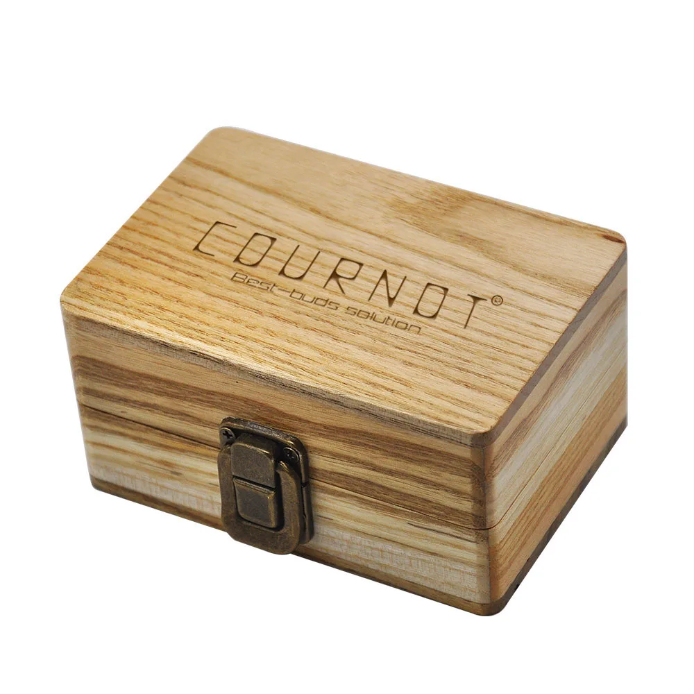 COURNOT Wood Herb Box Natural Handmade Wooden Stash Case Box 63*87 ...