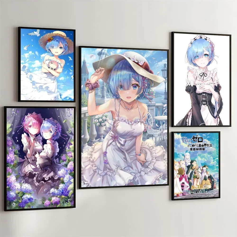 1PC-ReZero-Kara-Hajimeru-Isekai-Seikatsu-Movie-Sticky-Poster-Retro ...
