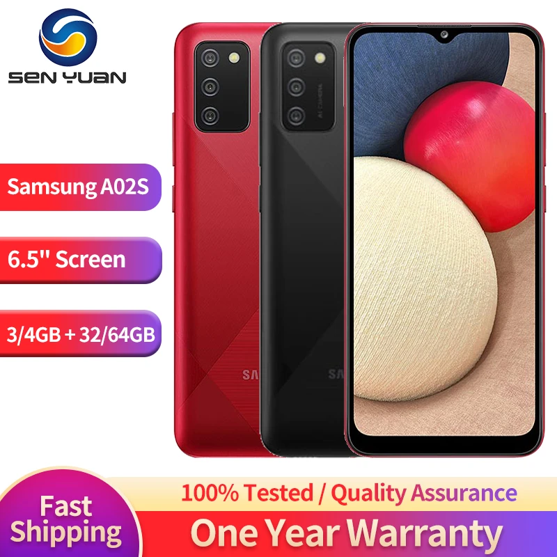 Original Samsung Galaxy A02s A025M 4G Mobile Phone Dual SIM Card 6.5 ...