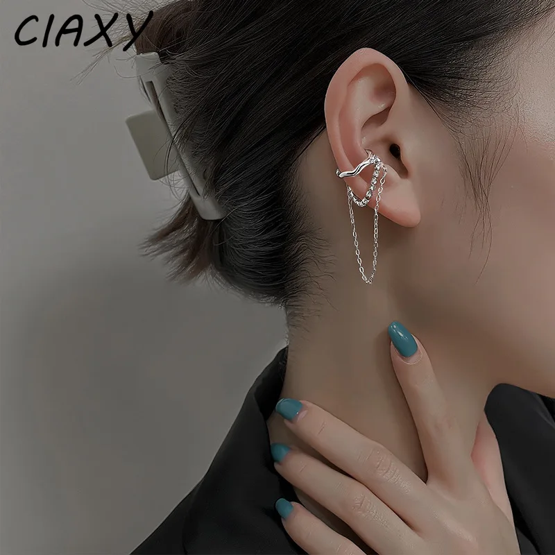 CIAXY-Silver-Color-Right-Ear-Clip-with-Zircon-Double-Chain-Tassel-Fake-Earrings-Ear-Cuffs-for.jpg